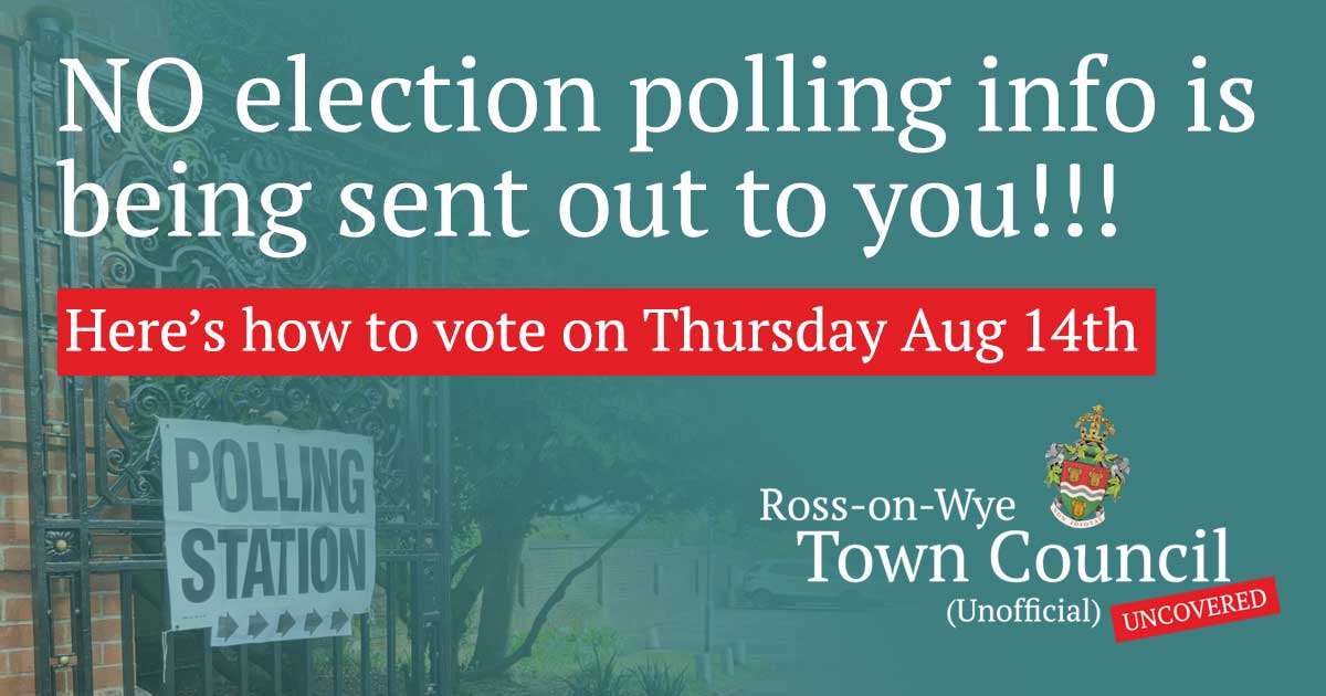 Town Council Elections - How to vote on Thursday Aug 14th